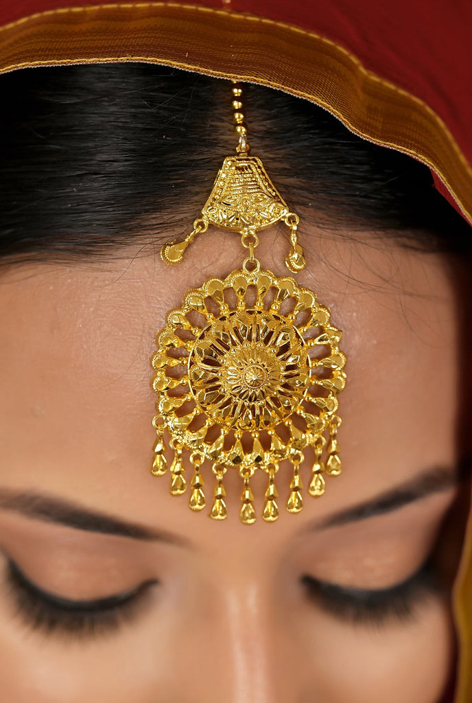 Pavi Tikka Handcrafted Gold Plated – Punjabi Traditional Jewellery